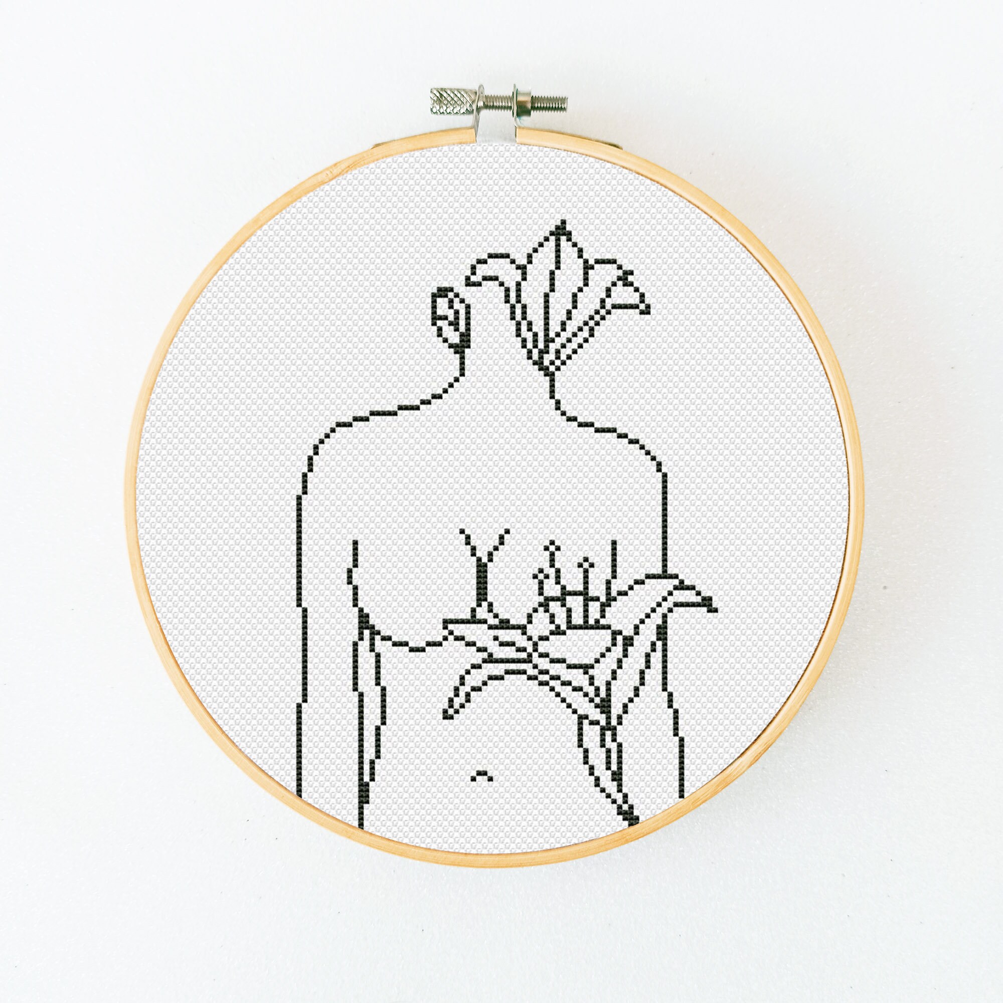 Woman Body Cross Stitch Pattern PDF Flower Woman Cross | Etsy