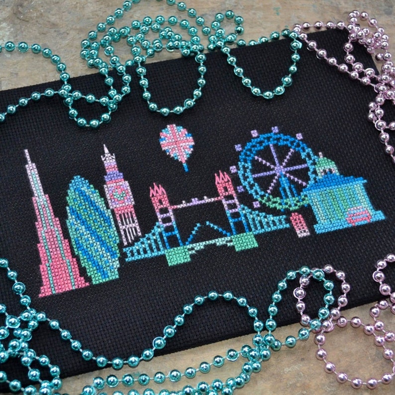 London Cross Stitch Pattern PDF City Cross Stitch United - Etsy