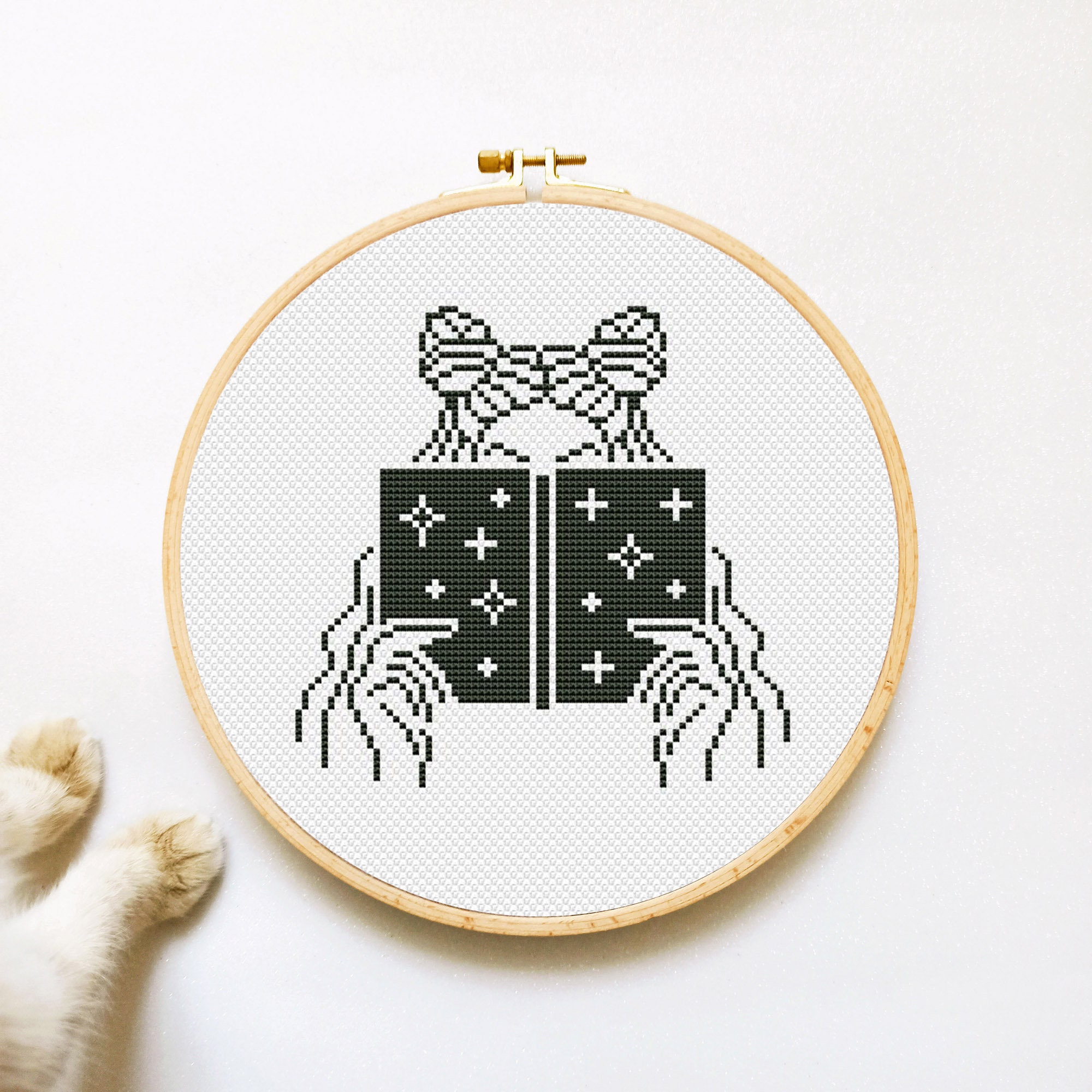 Reading Cross Stitch Pattern PDF, Book Lover Cross Stitch, Book Cross ...