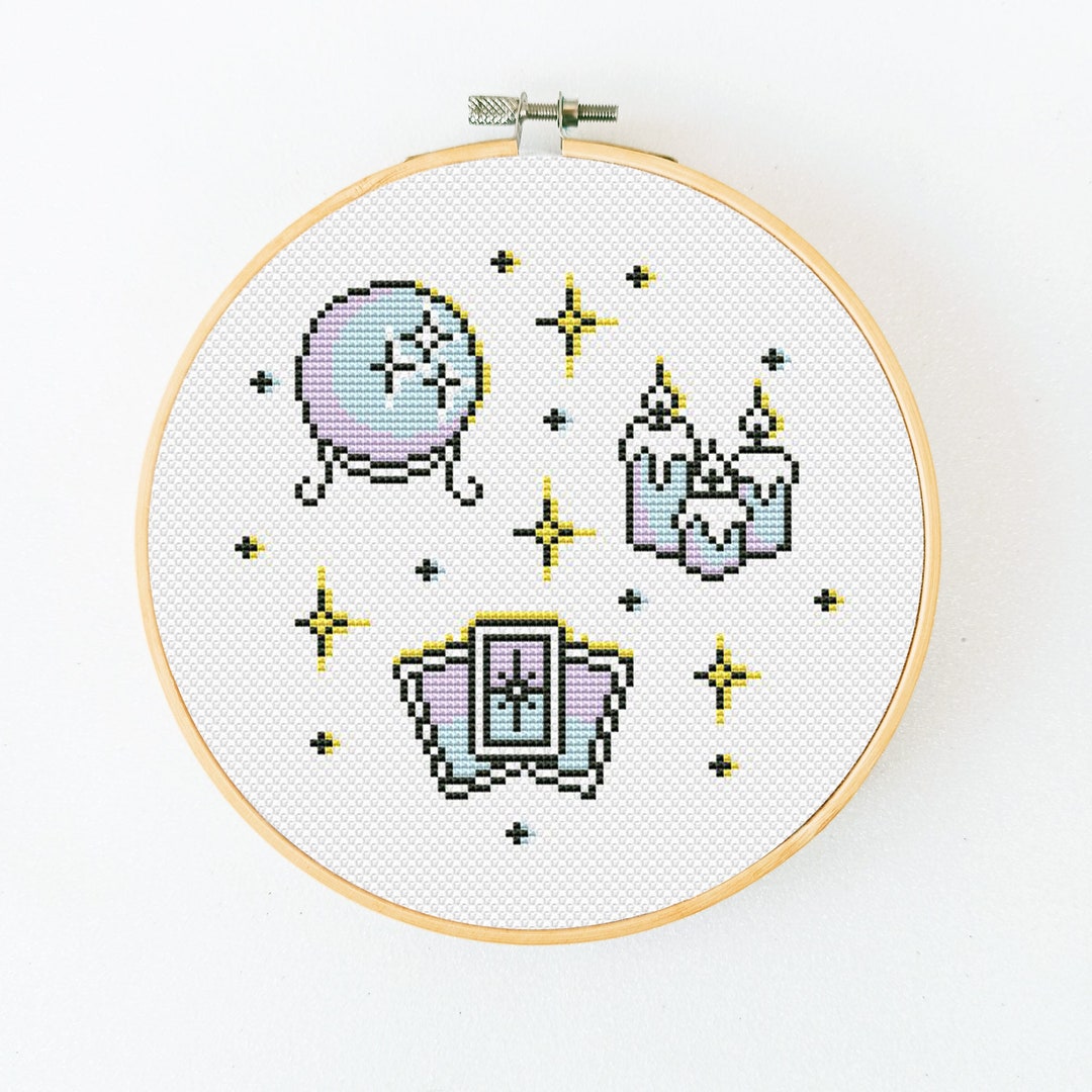 Mystical Cross Stitch Pattern PDF, Fortune Telling Cross Stitch, Magic ...