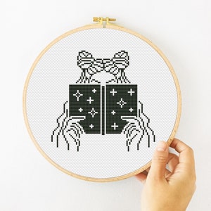 Reading Cross Stitch Pattern PDF, Book Lover Cross Stitch, Book Cross ...