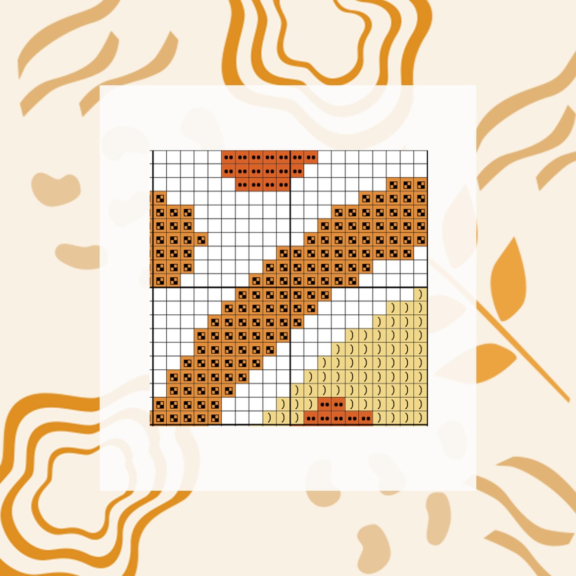 Boho Rainbow Cross Stitch Pattern PDF Abstract Cross Stitch - Etsy