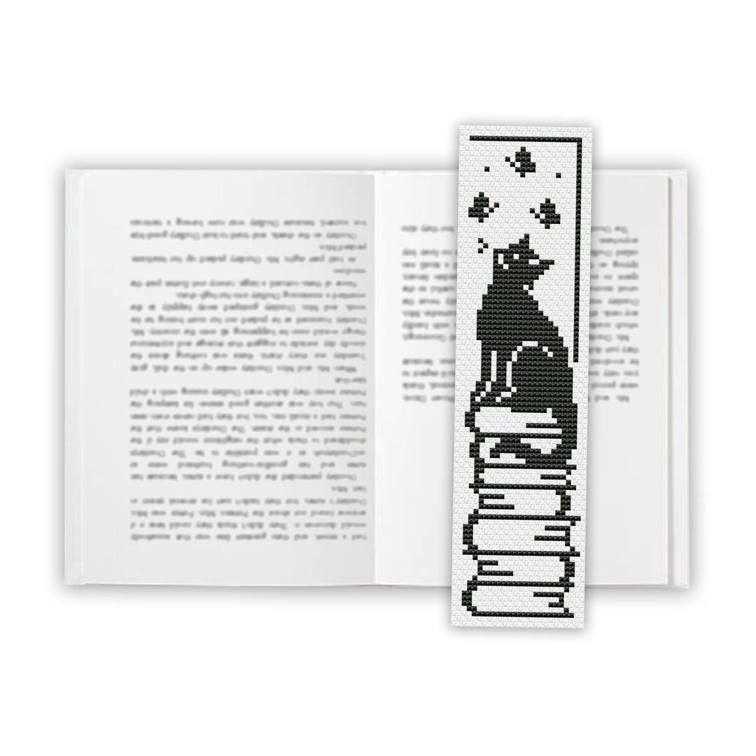 Cat Bookmark Cross Stitch Pattern PDF: Cute Hand Embroidery for Book ...