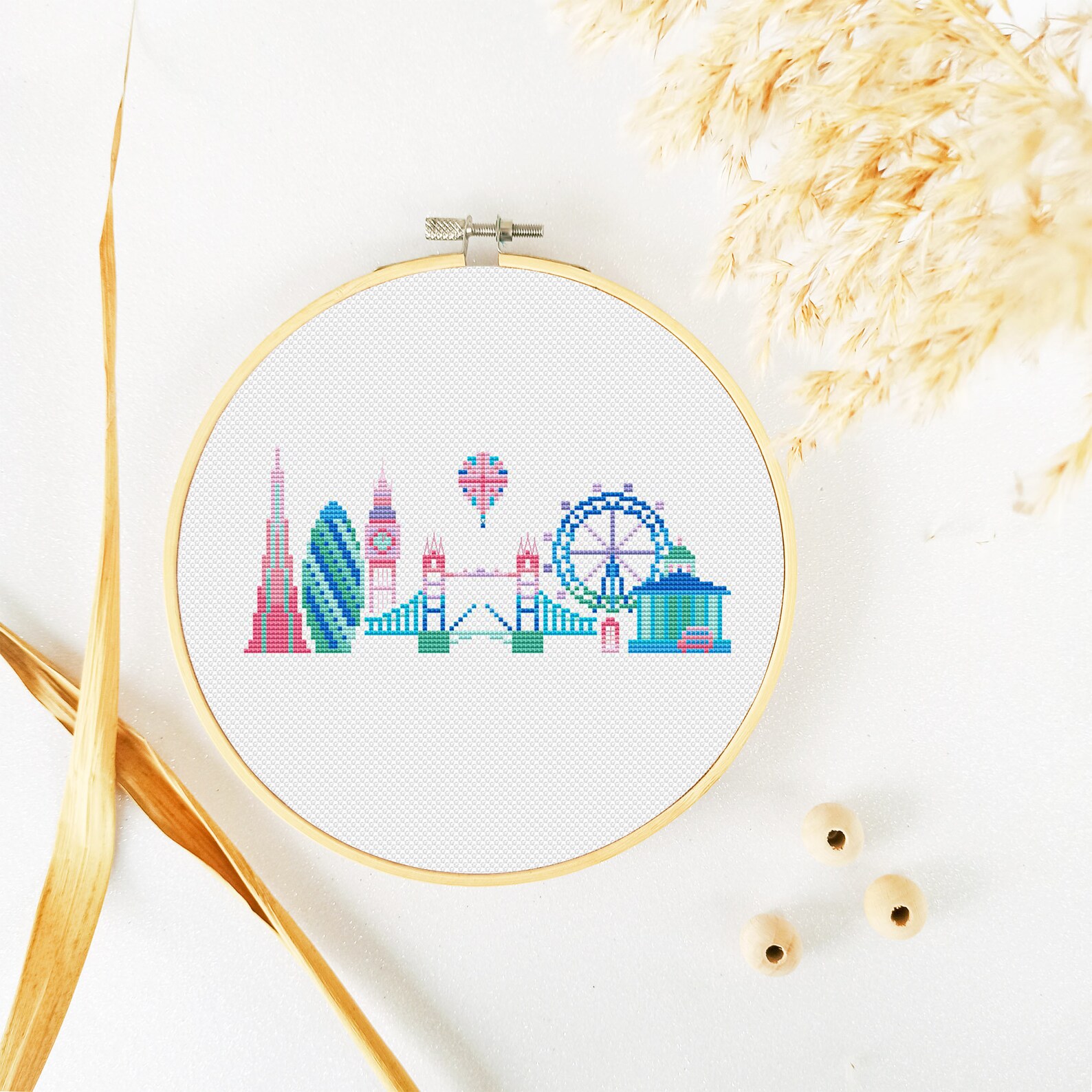 London Cross Stitch Pattern PDF City Cross Stitch United - Etsy