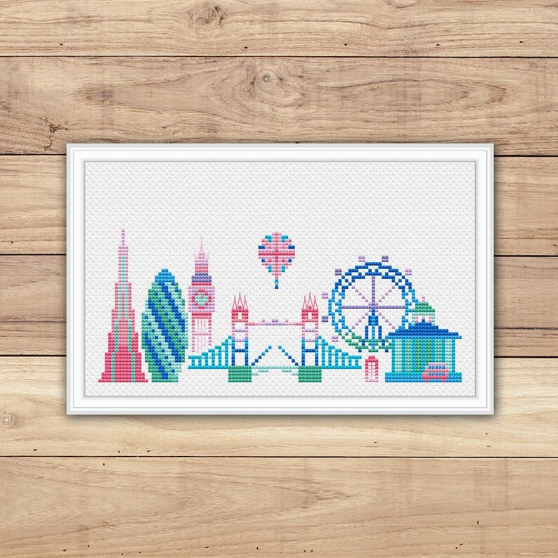 London Cross Stitch Pattern PDF City Cross Stitch United | Etsy