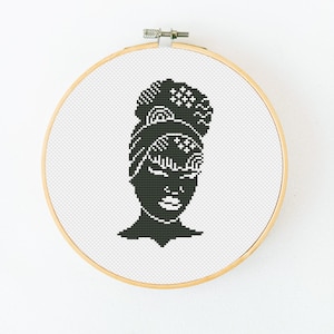 Black Girl Cross Stitch Pattern PDF African Cross Stitch - Etsy