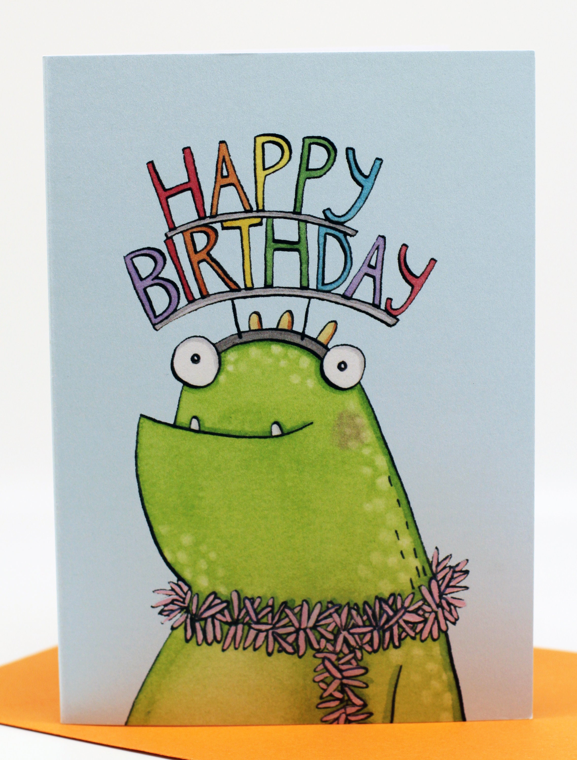 Happy Birthday Monster Card Quite Nice Monsters Birthday - Etsy