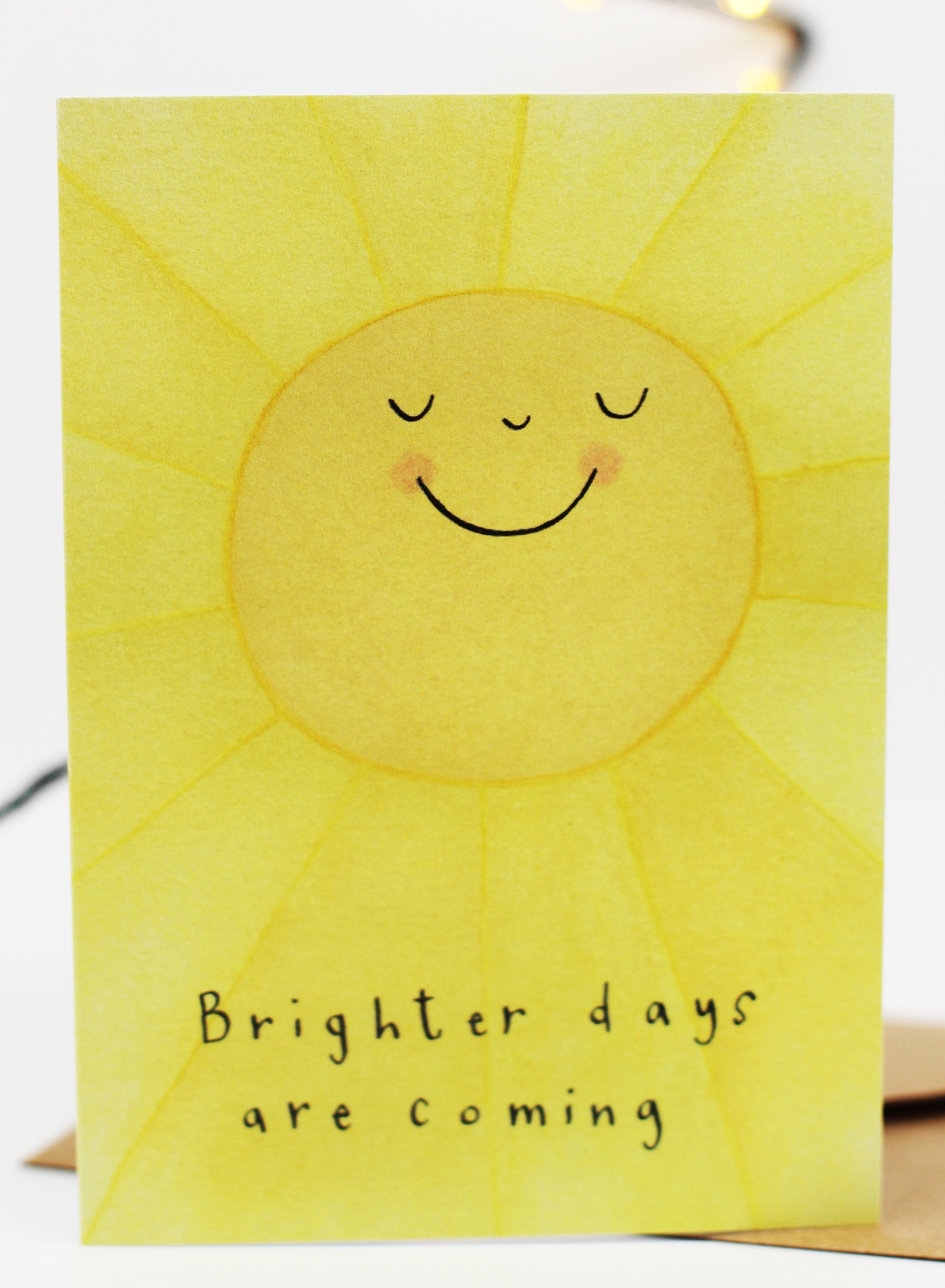Brighter Days Are Coming Card Sunshine Positivity Positive - Etsy