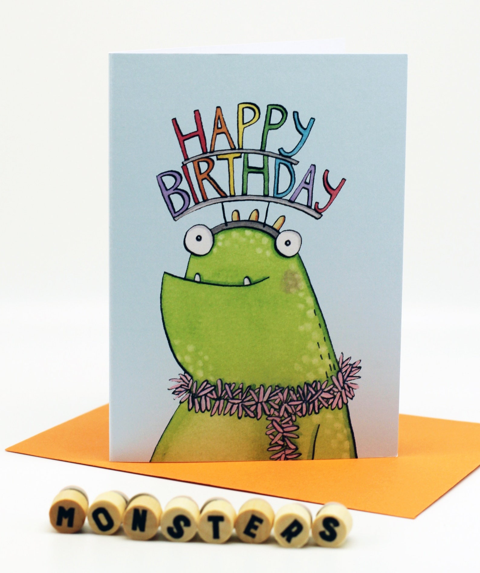 Happy Birthday Monster Card Quite Nice Monsters Birthday - Etsy
