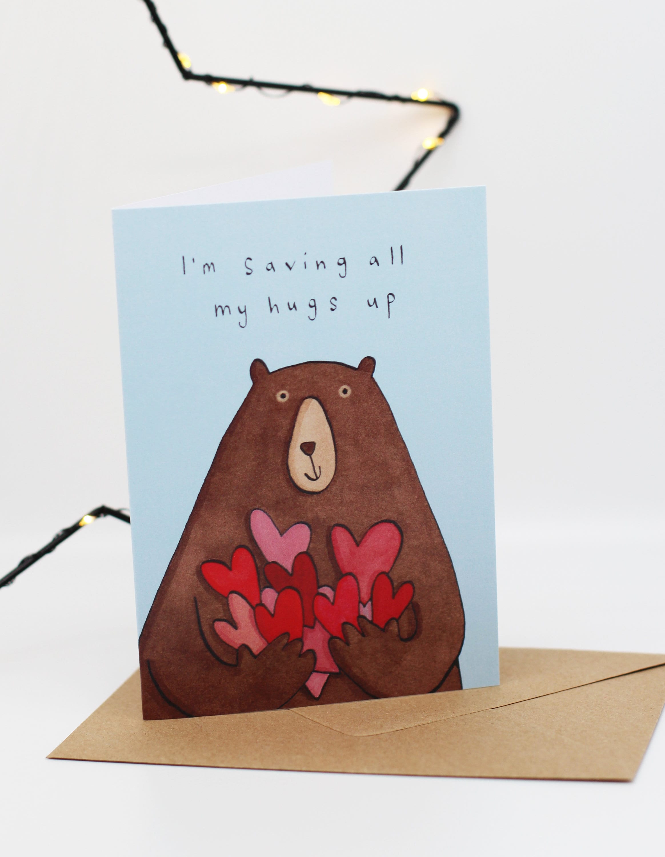 I'm Saving All My Hugs up Card Sending a Hug Friendship - Etsy