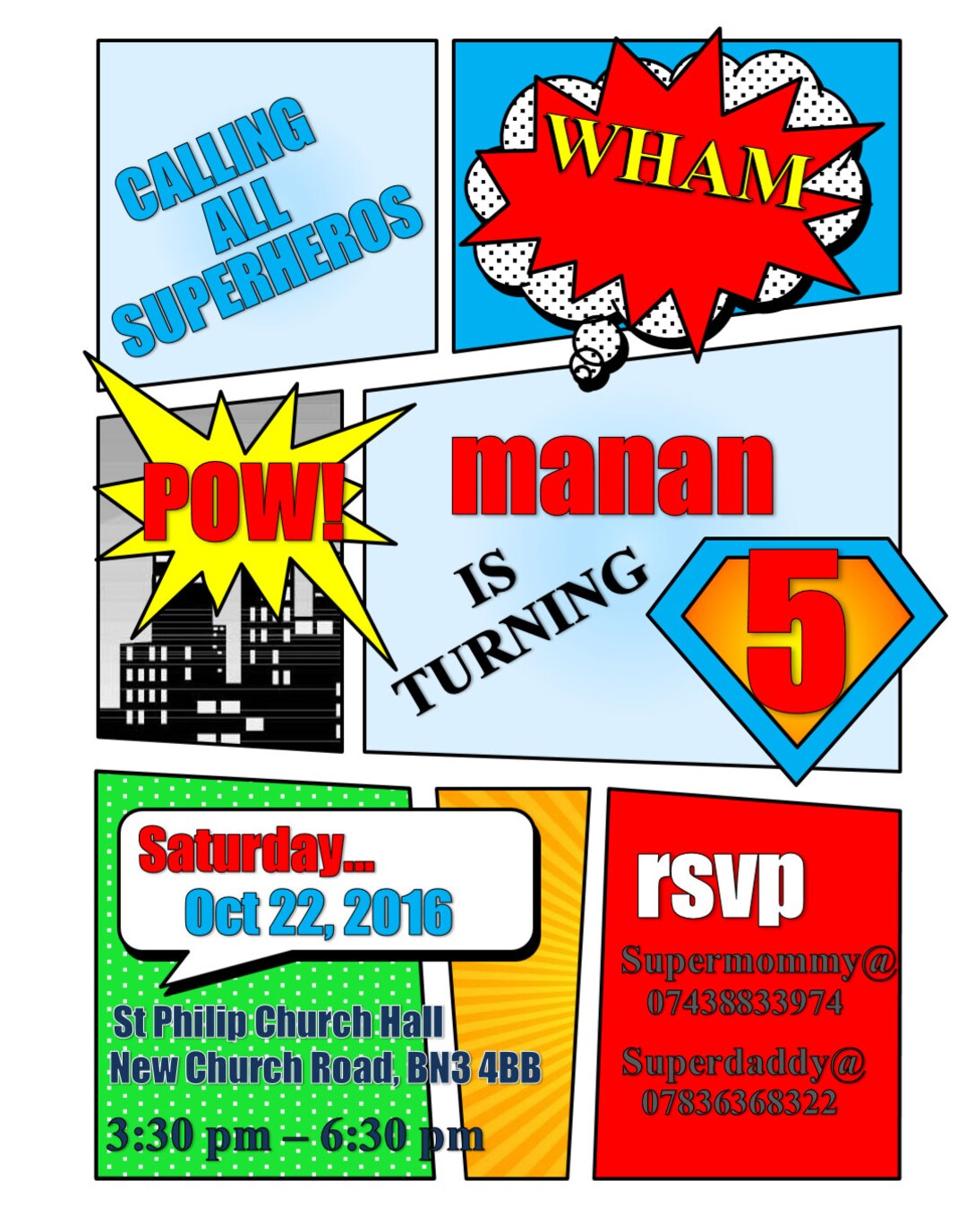 Calling All Superheroes Birthday Invitation - Etsy