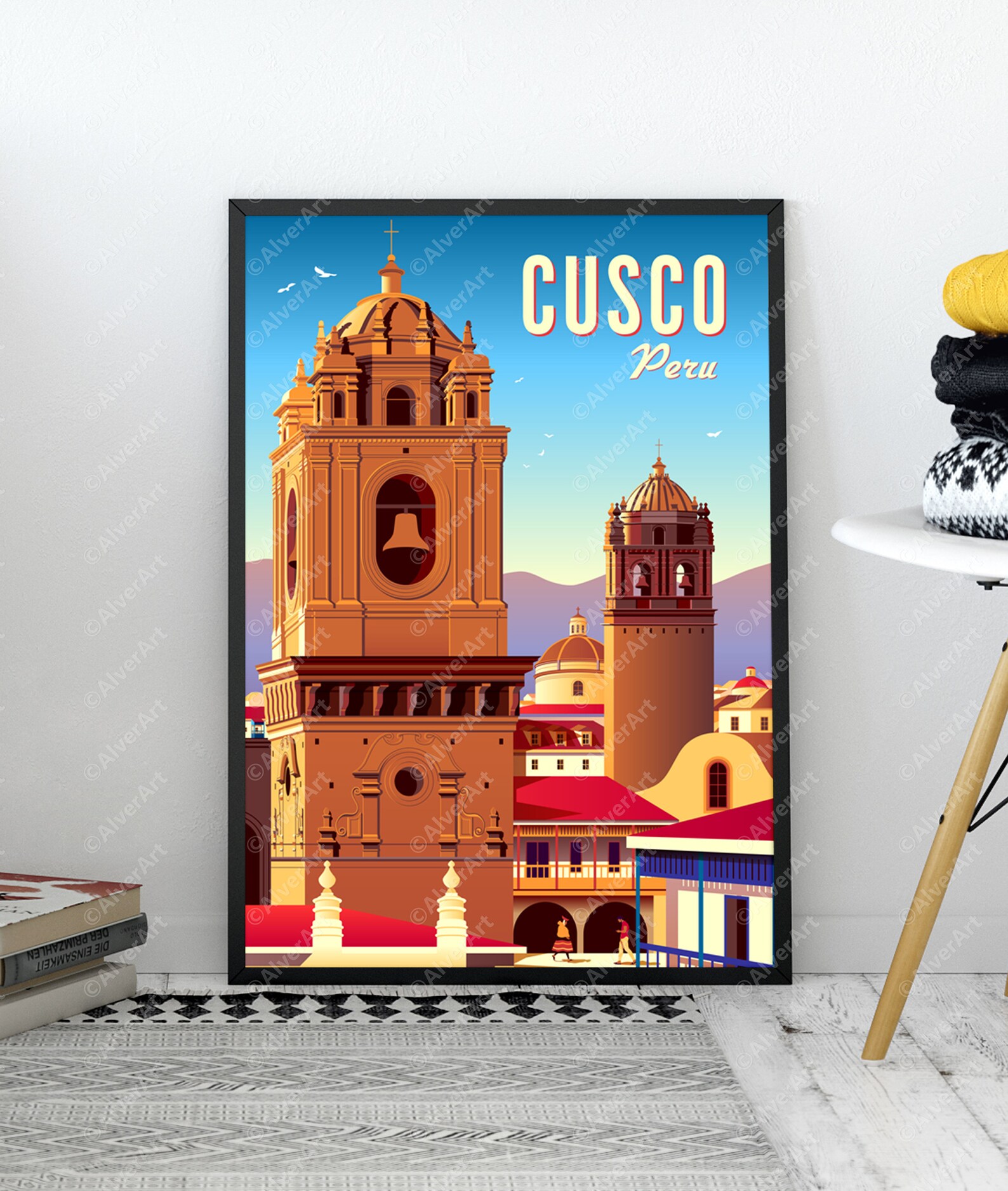 Cusco Poster Peru Poster Old Town Peru Cityscape Latin | Etsy