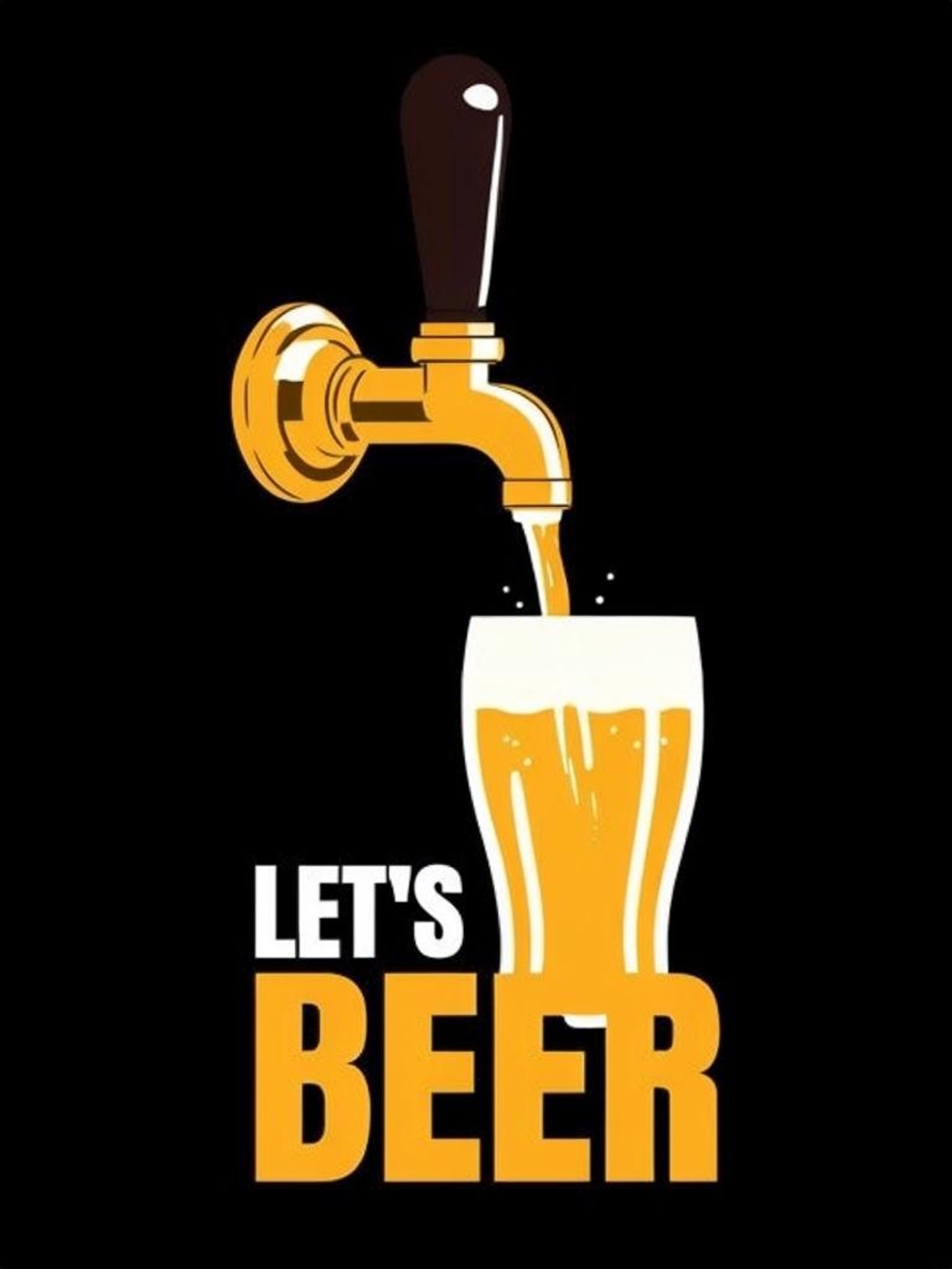 Lets Beer Poster - Etsy