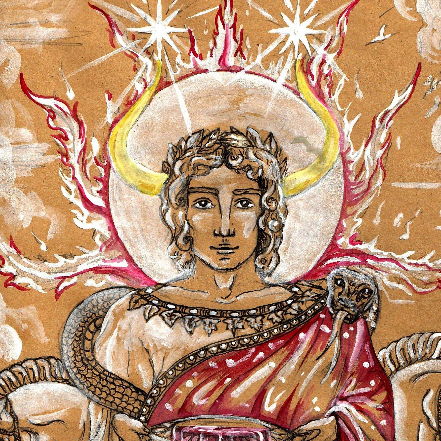 The Sun and Fire God - Digital - Etsy