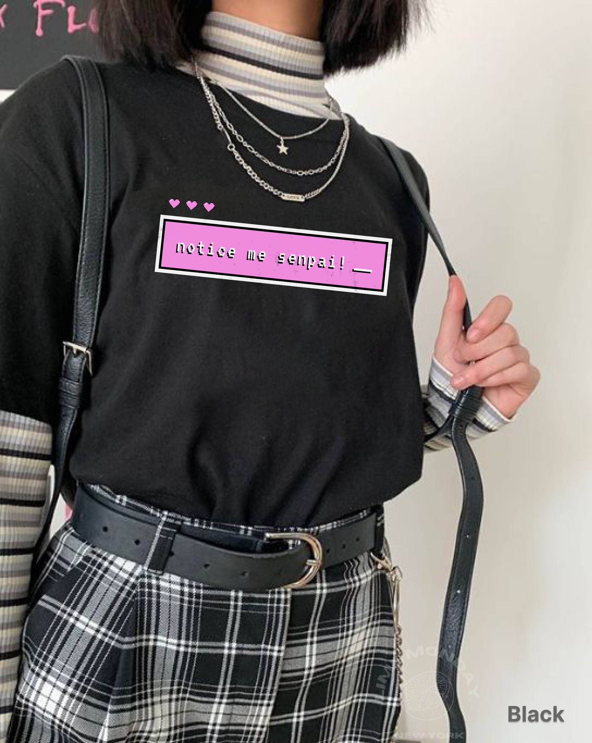 Notice Me Senpai Anime Grunge Aesthetic Y2k E-girl 90s 2000s Retro Mall ...