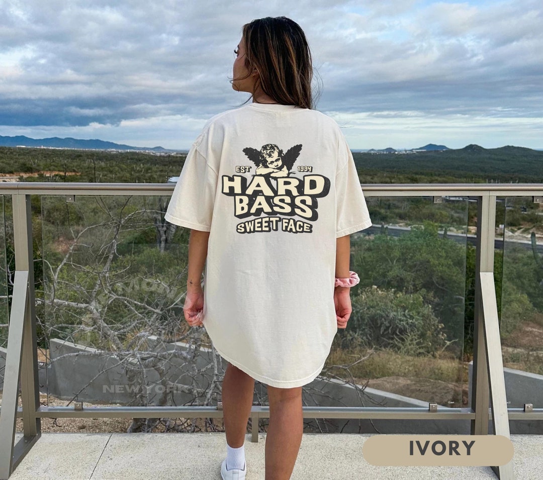 Hard Bass Sweet Face Drum N Bass Raver Shirt EDM Music Dubstep Lover ...