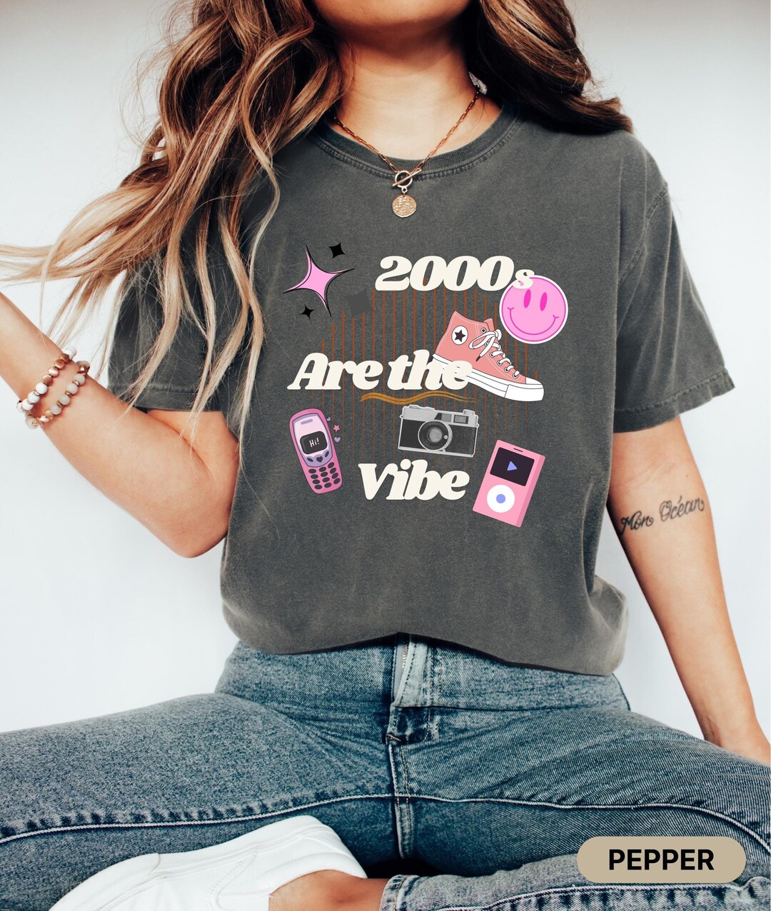 2000s Are the Vibe Shirt, Y2K Aesthetic Tee, 2000s Grunge Nostalgia ...