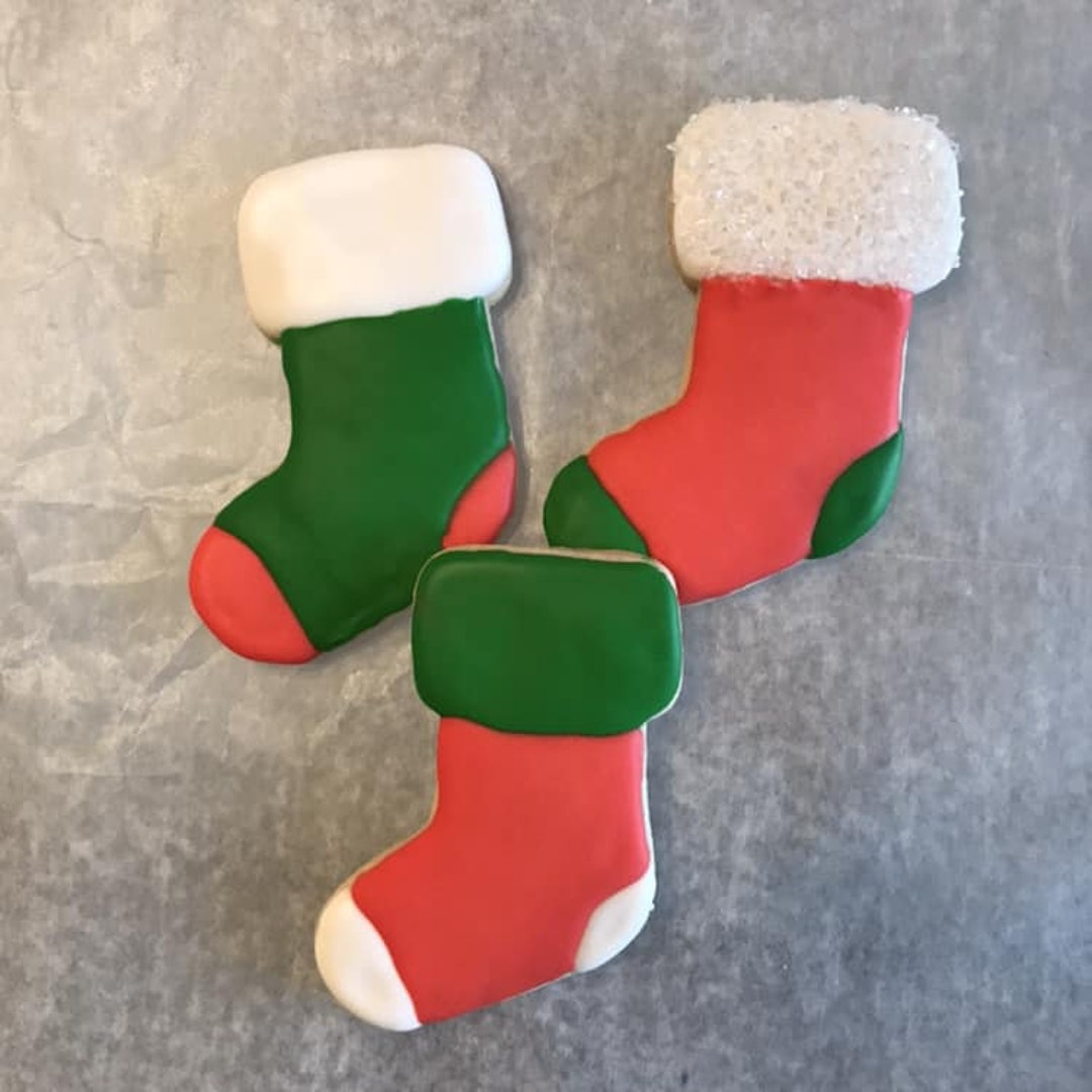Christmas Stocking Sugar Cookies - Etsy