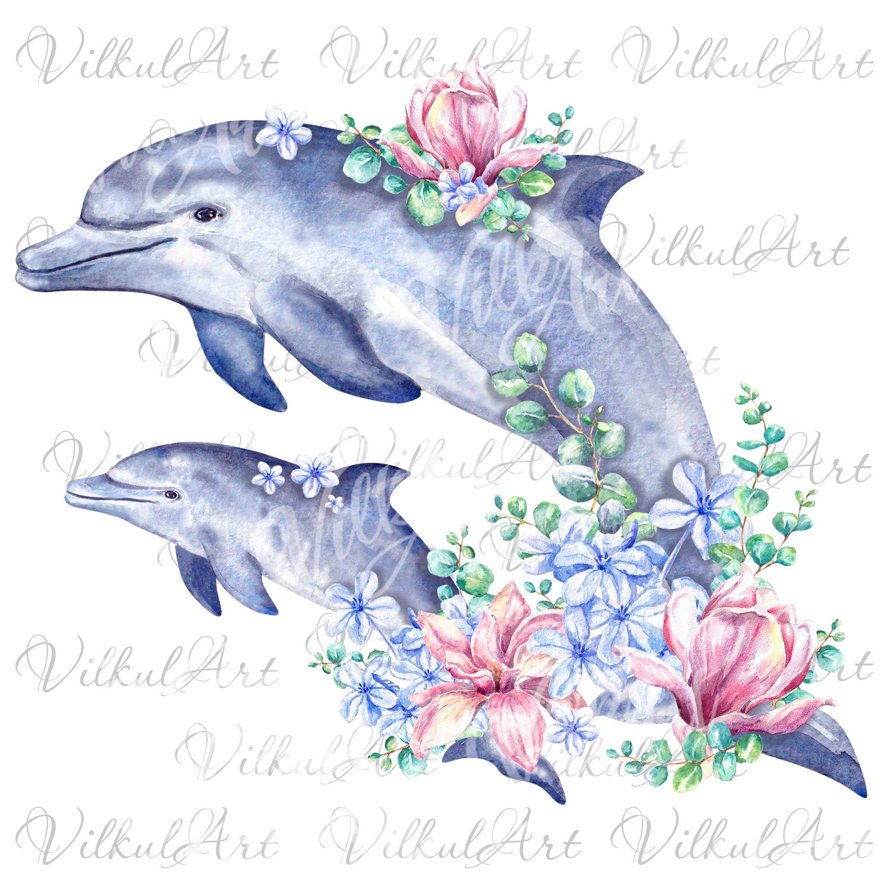 Dolphin Sea Sublimation Download Ocean Baby Shower Design - Etsy