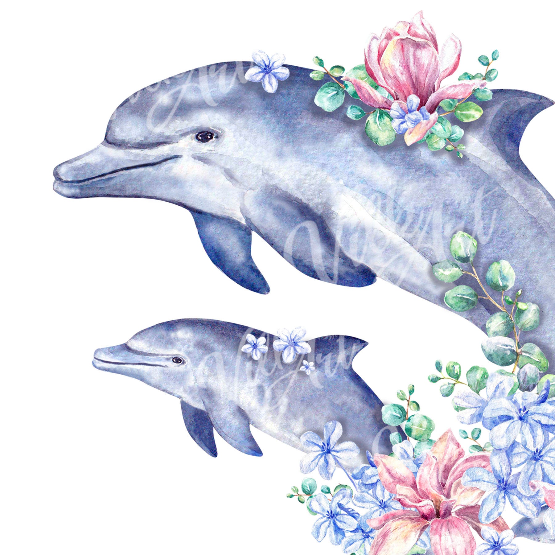 Dolphin Sea Sublimation Download Ocean Baby Shower Design - Etsy
