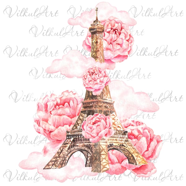 Eiffel Tower Clipart - Etsy