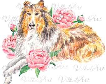 Lassie Dog Clipart - Etsy