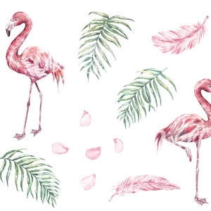 Flamingo Watercolor Clipart Svg Decor Png Print Instant Download ...