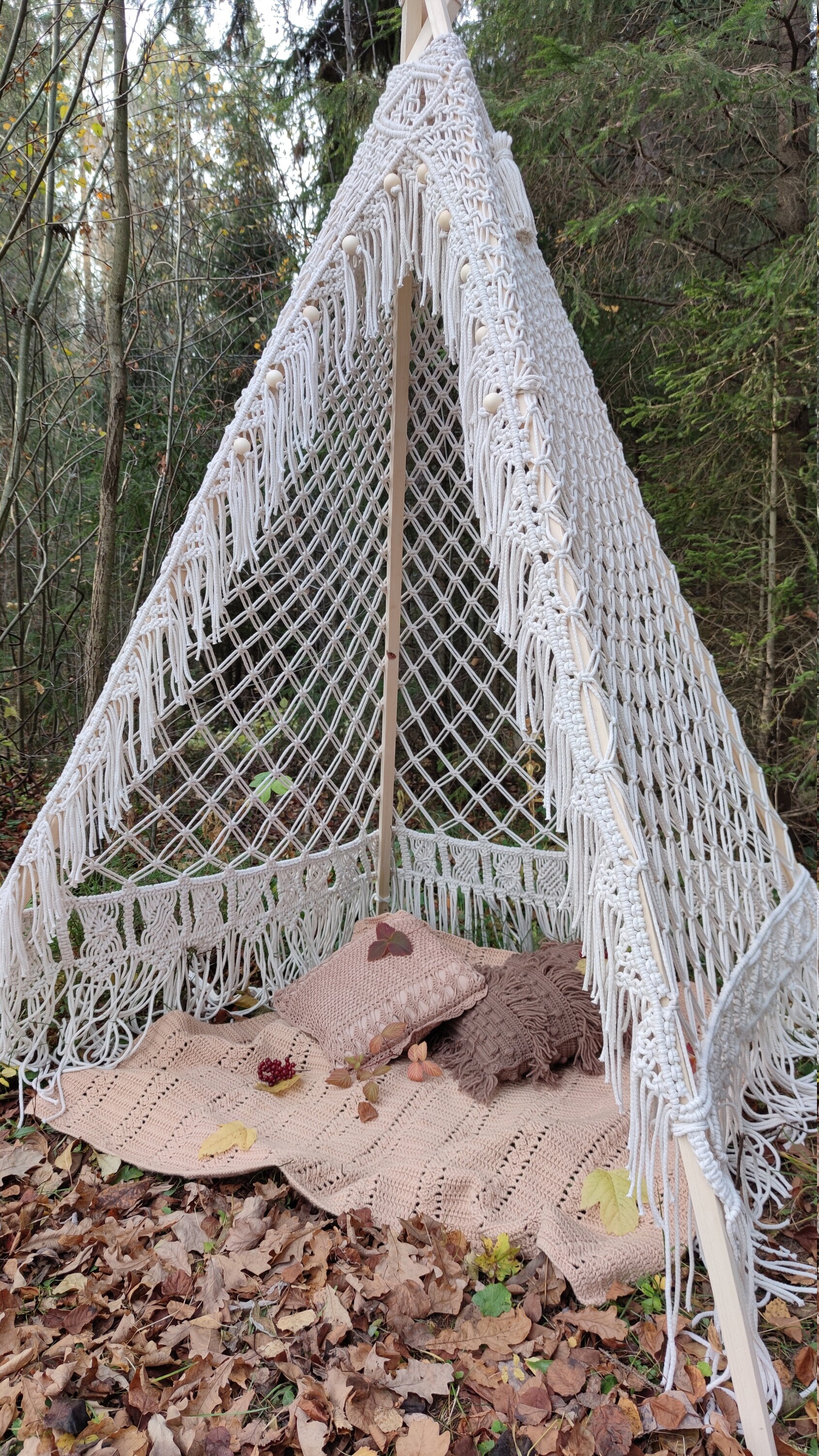 Macrame Wigwam Macrame Teepee Macrame Tent Macrame Photo | Etsy