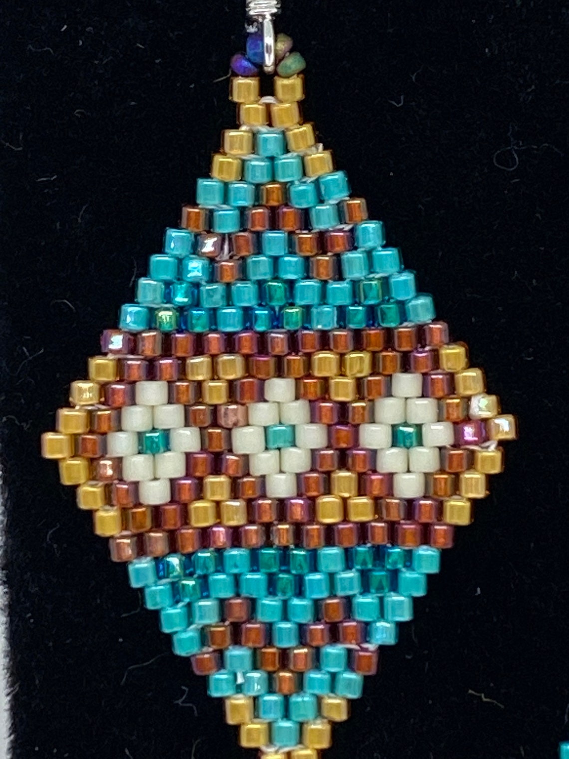 Native American Style Peyote Stitch Earrings - Etsy