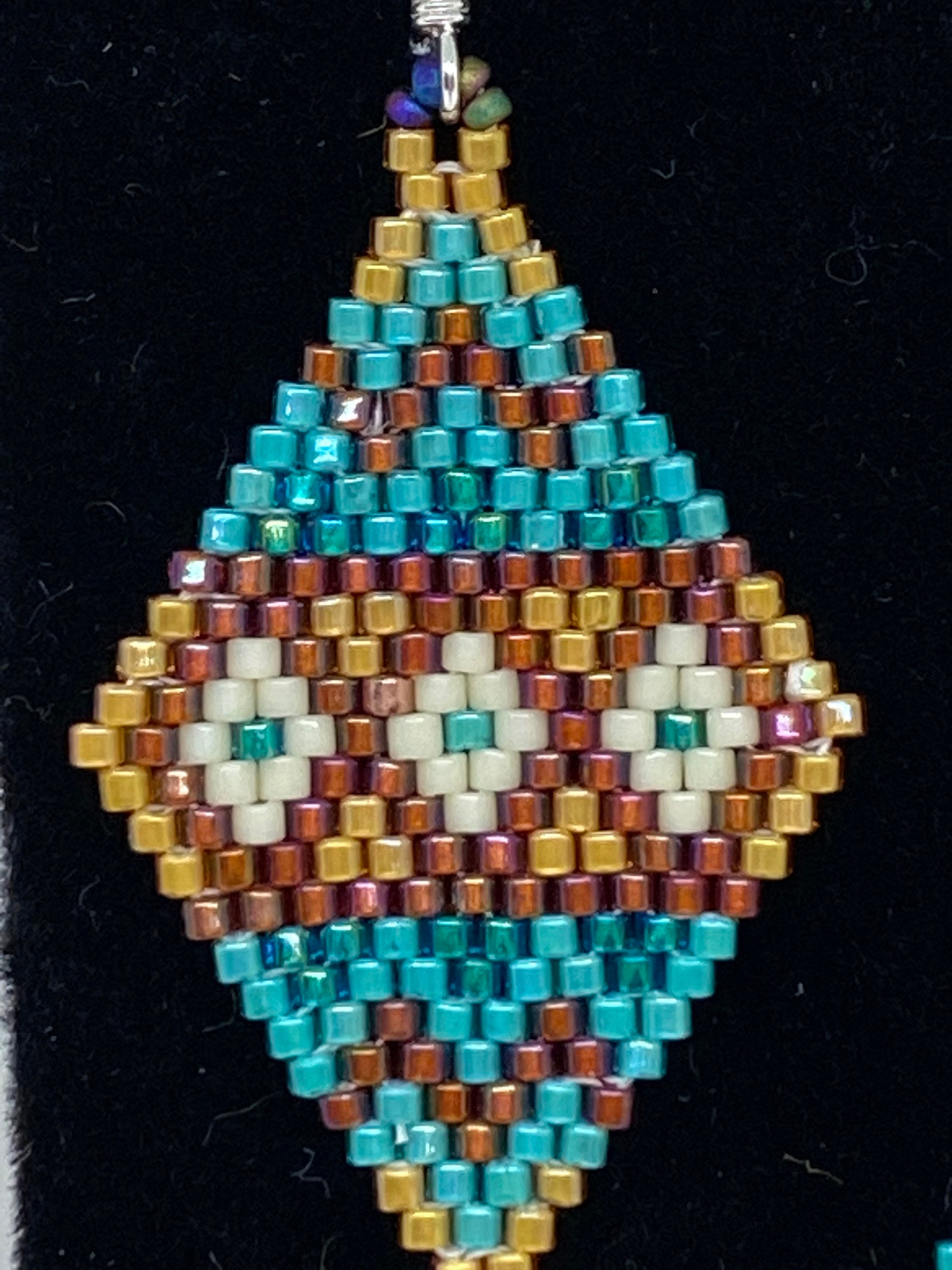 Native American Style Peyote Stitch Earrings - Etsy