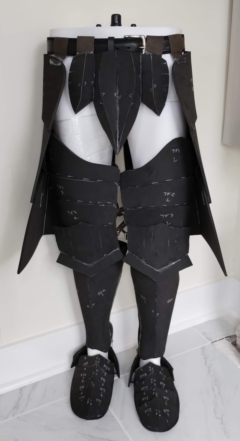 Rathalos and Fatalis Knight Leg Armor and Tasset Cosplay Pattern - Etsy