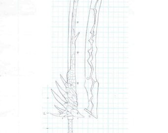 Monster Hunter Rathalos Firesword - Etsy