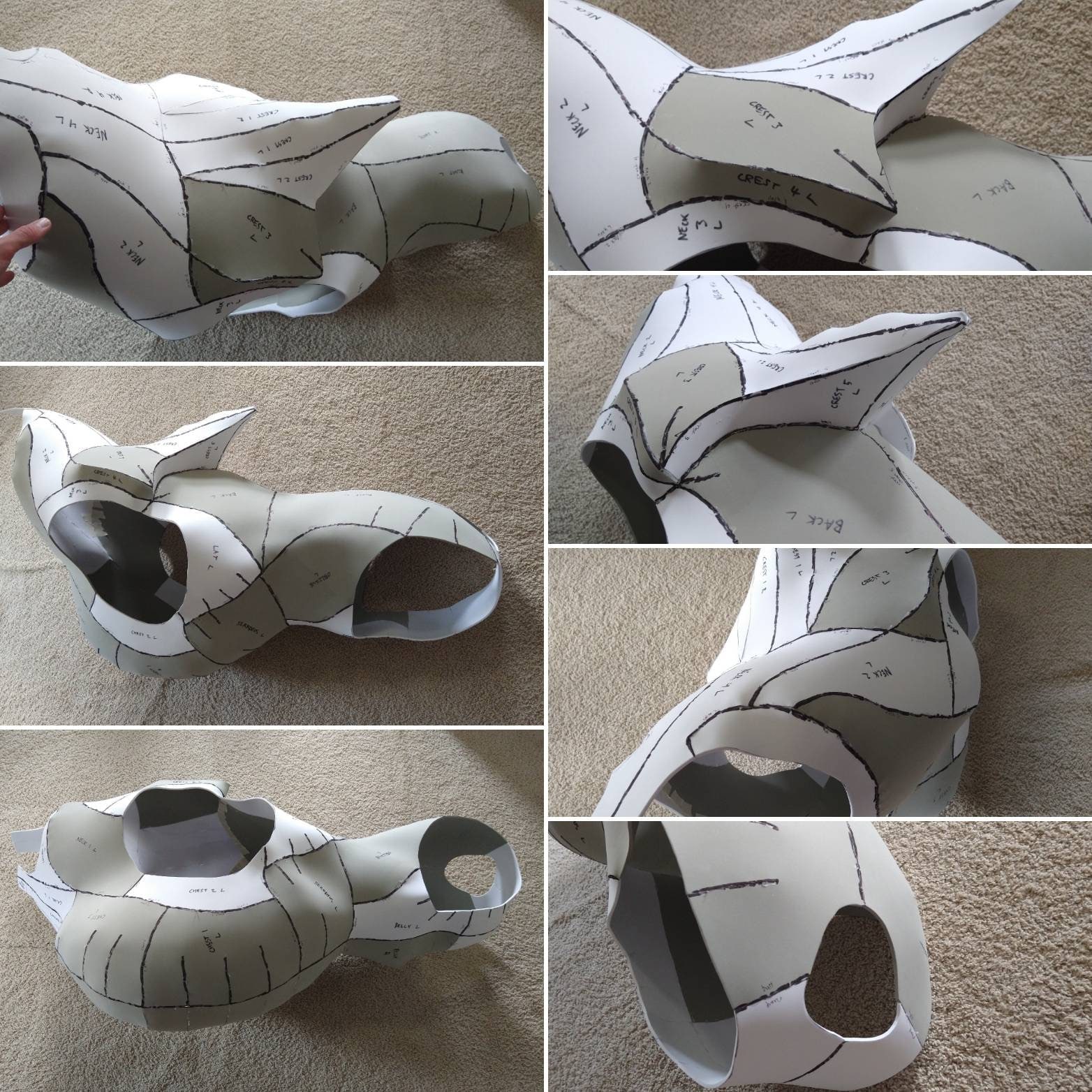 Monster Hunter Patterns: Palamute Prop Templates | Etsy