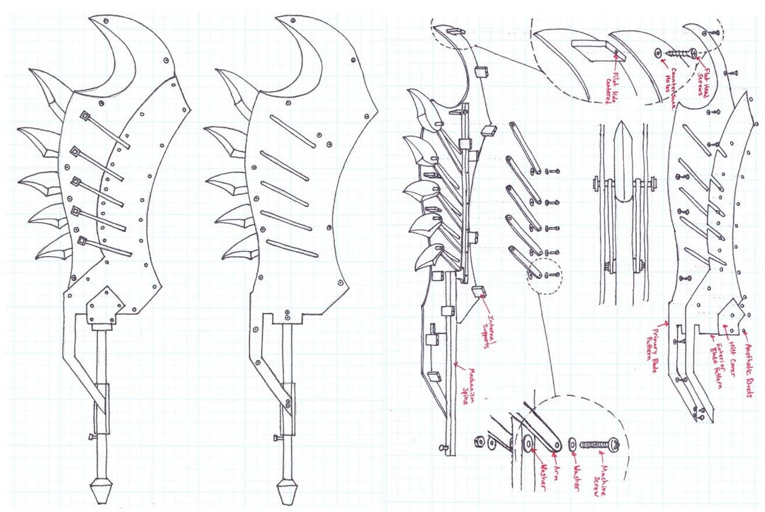 Monster Hunter Ravager Blade Plan - Etsy