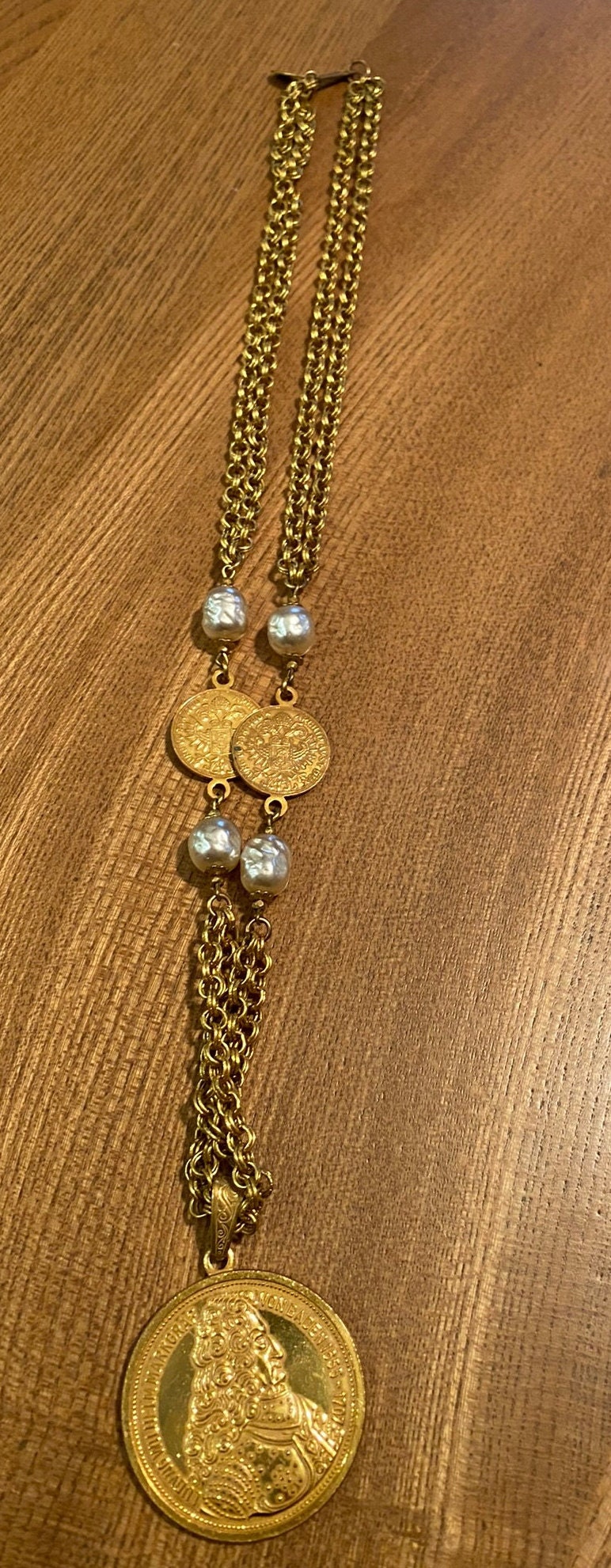 Rare, Perfect Condition Miriam Haskell Vintage Faux German Coin/pearl ...