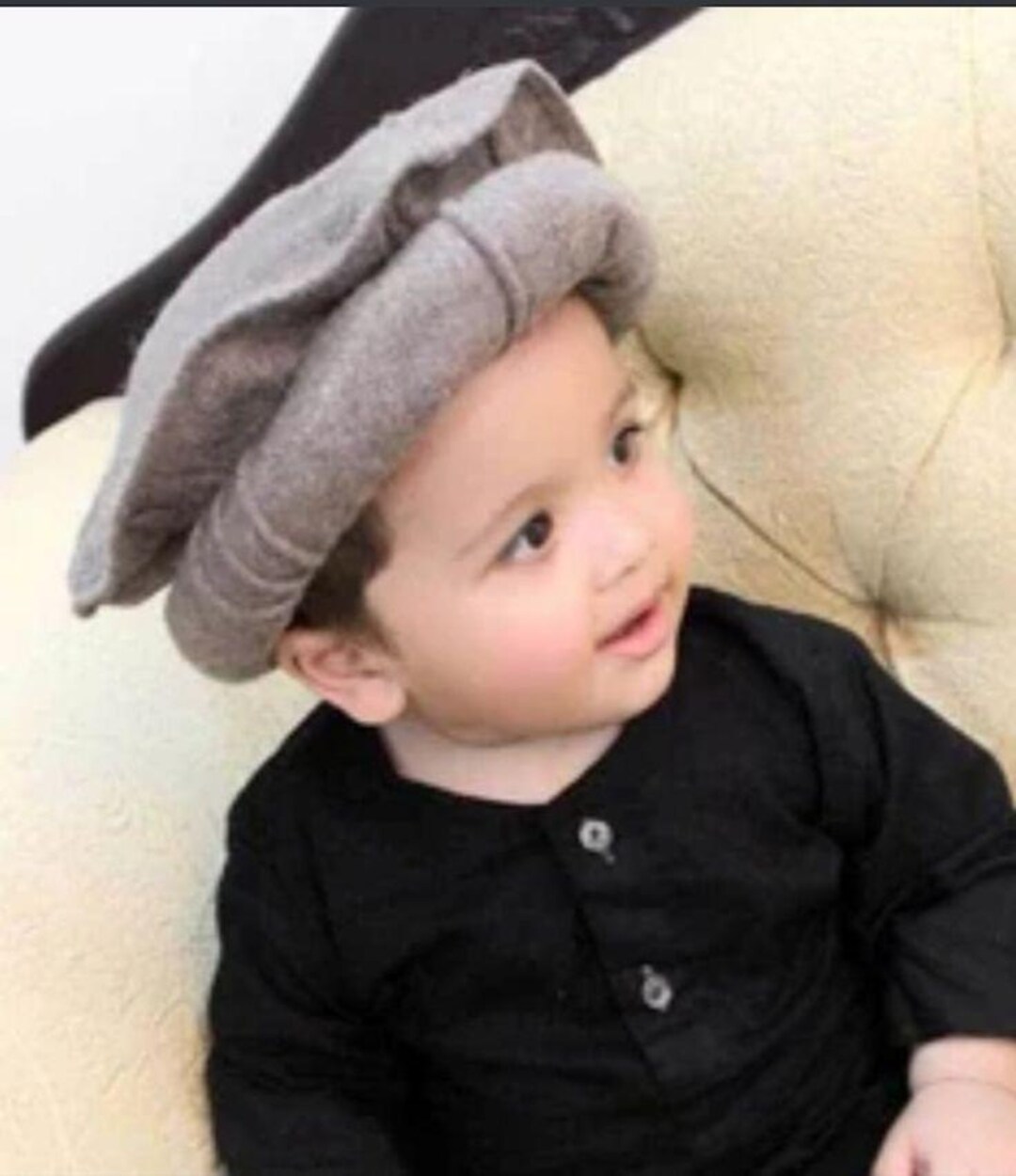 Tradition Afghan Tribal Pakol Hat Cap Wool Cap for Child 3 to 10 Years ...