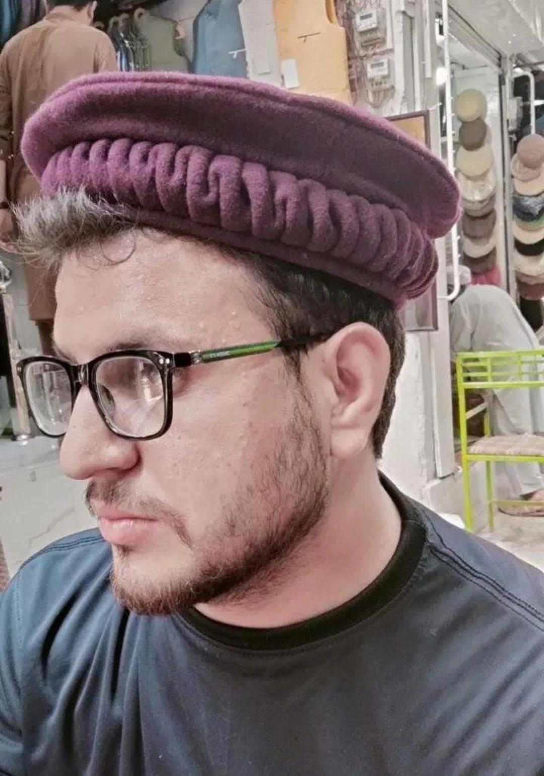 Traditional Pakol Mehrron Hat Pakol Cap Hat Tribal Cap Wool Hat ...