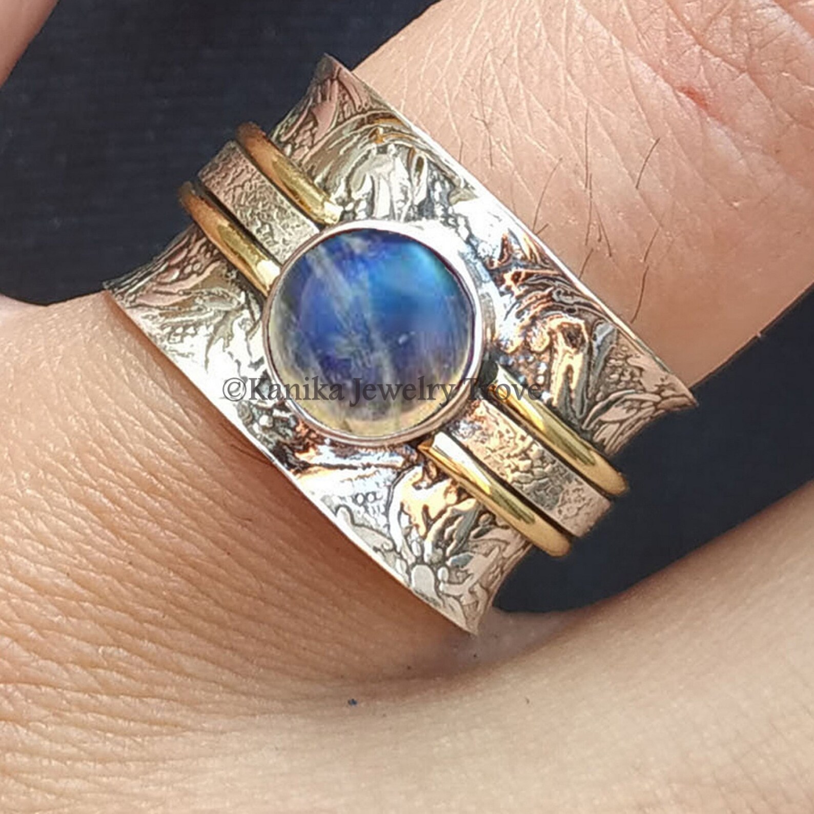 Sterling Silver Spinner Ring Silver Band Ring 925 Sterling - Etsy