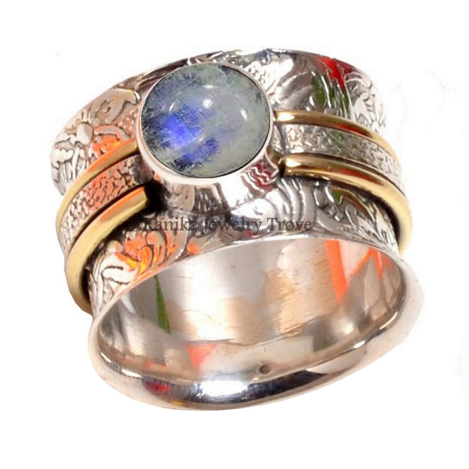 Sterling Silver Spinner Ring Silver Band Ring 925 Sterling - Etsy