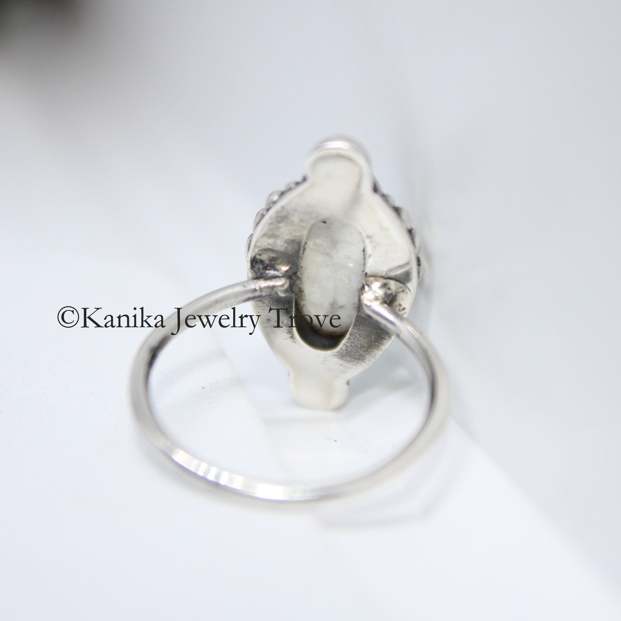 Genuine Moonstone Ring Moonstone Silver Ring Handmade - Etsy