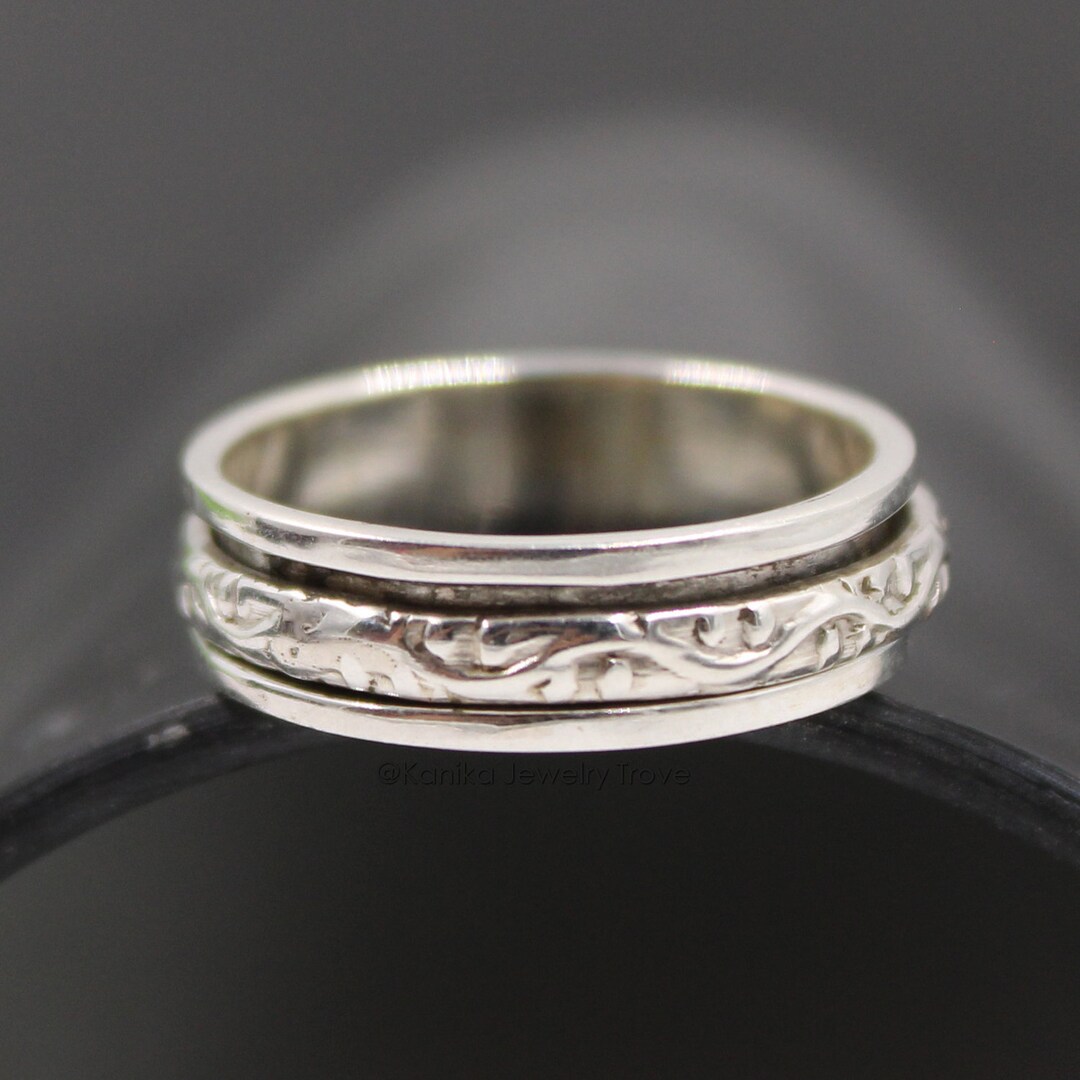 Believe Ring, Anxiety Spinner Ring, 925 Sterling Silver Spinner Ring ...