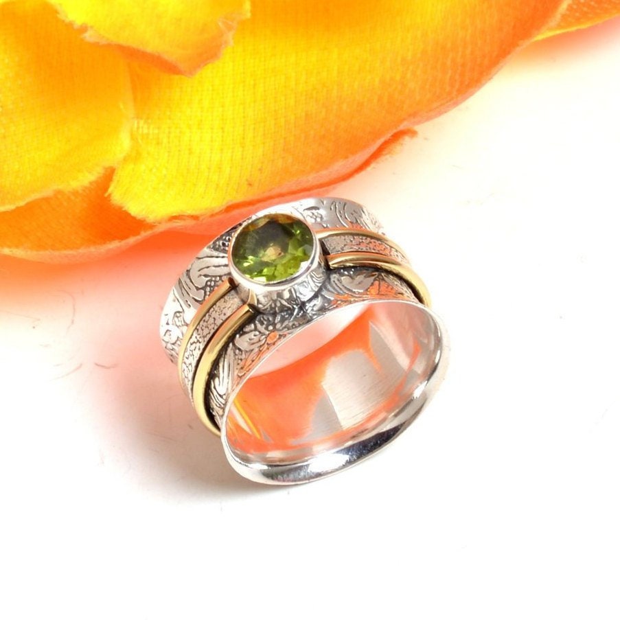 Sterling Silver Spinner Ring Silver Band Ring 925 Sterling | Etsy