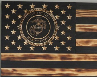 Military wood flag | Etsy