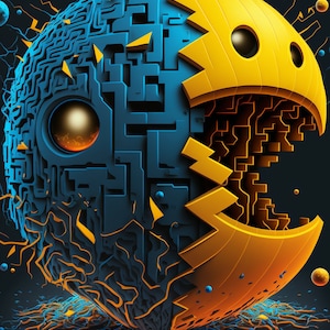 Retro Gamer Poster | Arcade Art Print | - Etsy