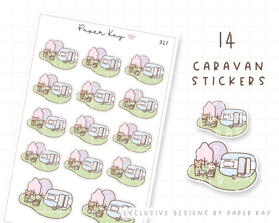 Caravan Planner Stickers by Paper Kay 317 - Etsy