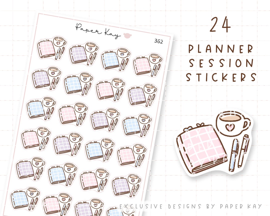 Planner Session Planner Stickers | by Paper Kay | 362 | - Etsy
