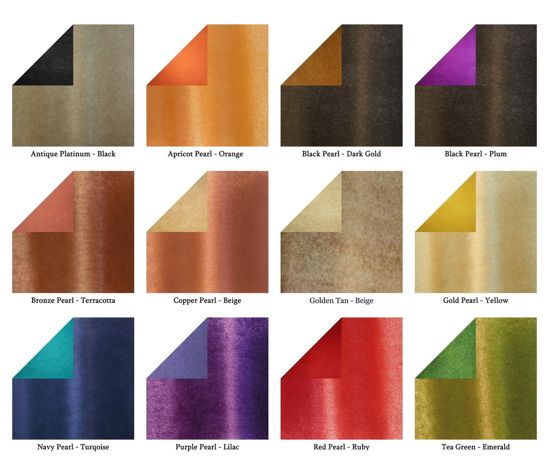 Handmade Origami Paper. Deluxe Tissue-foil. 34cm X 34cm. - Etsy