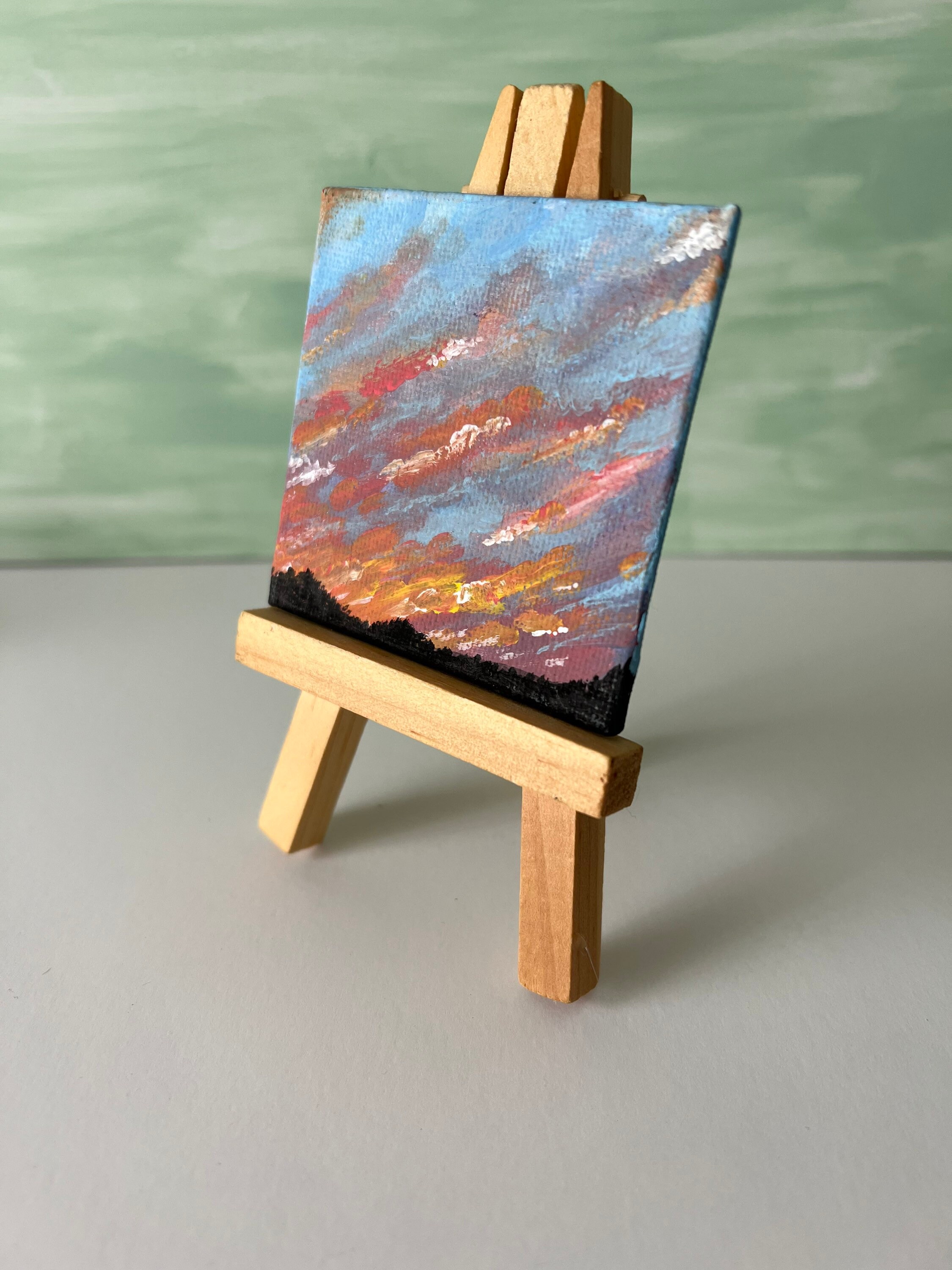 Summer Sunset Mini Canvas Panel - Etsy