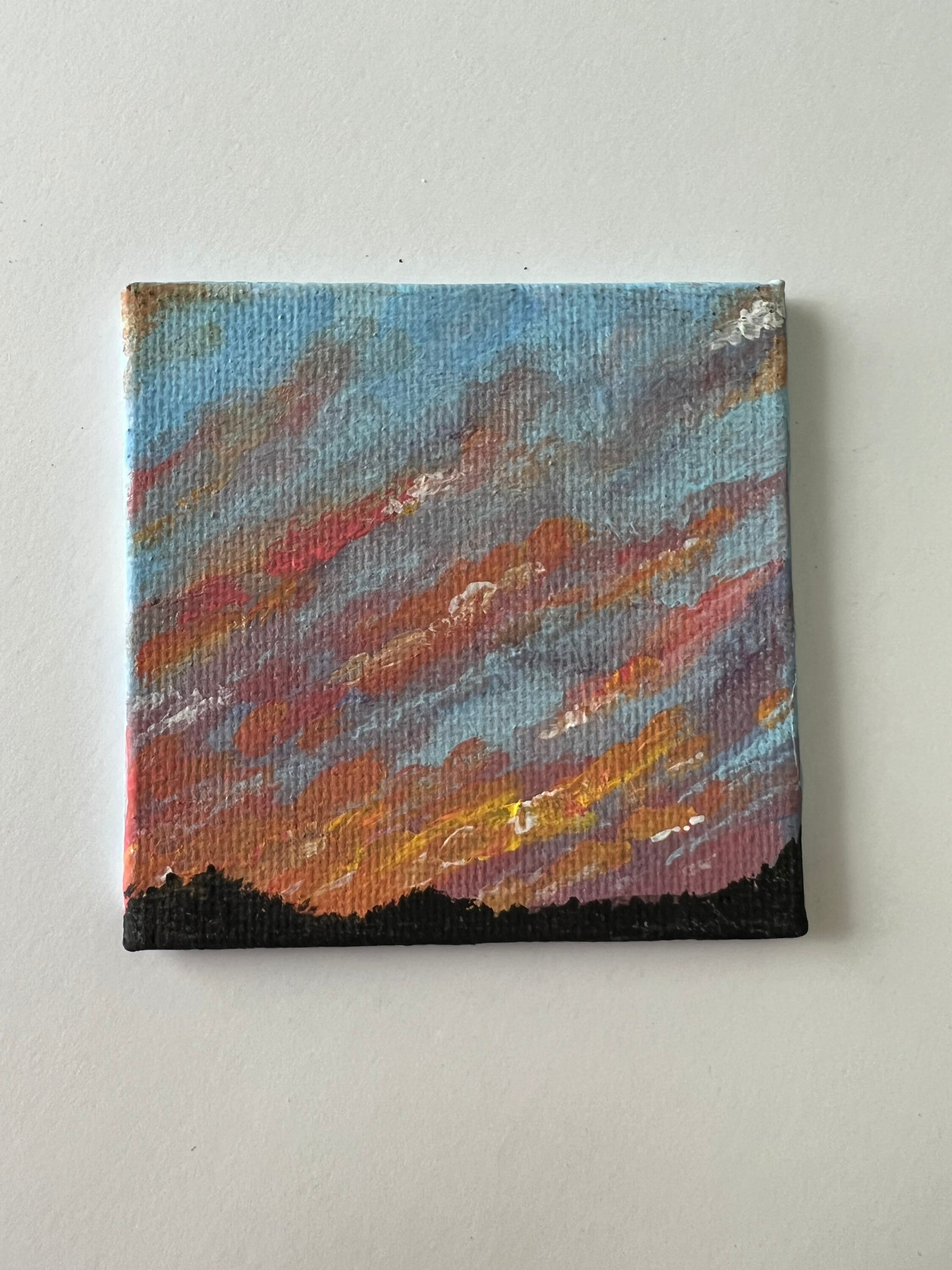 Summer Sunset Mini Canvas Panel - Etsy