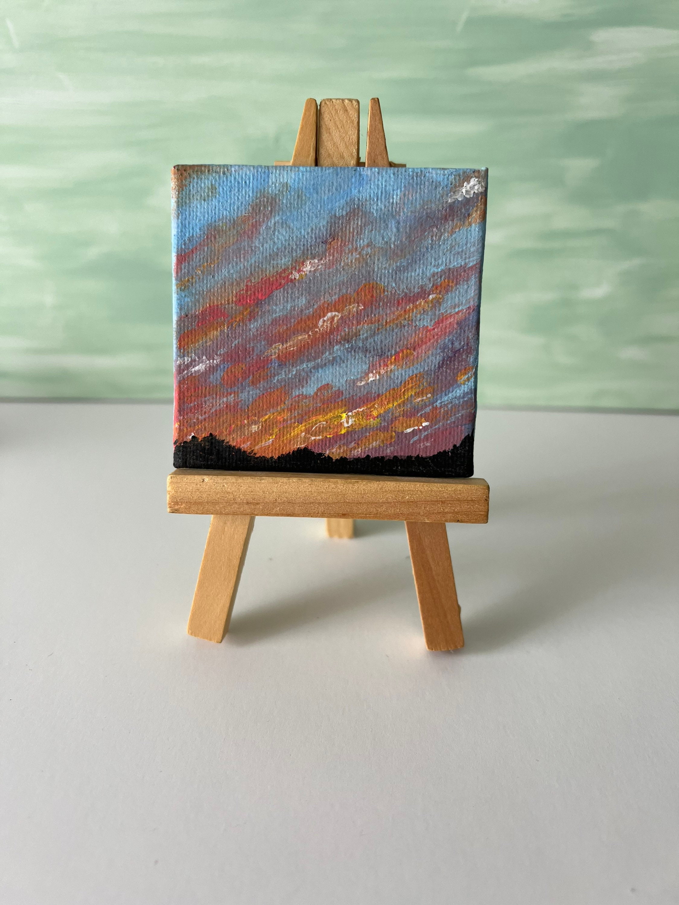 Summer Sunset Mini Canvas Panel - Etsy